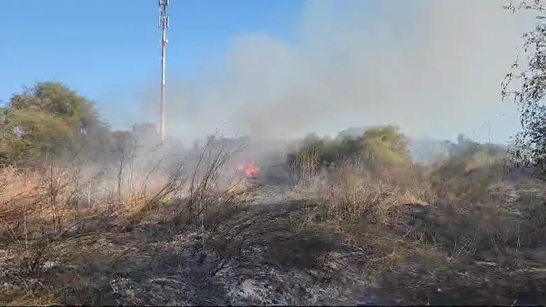 Fire in Kfar Daniel caused by rocket attack from Yemen | Israel ...