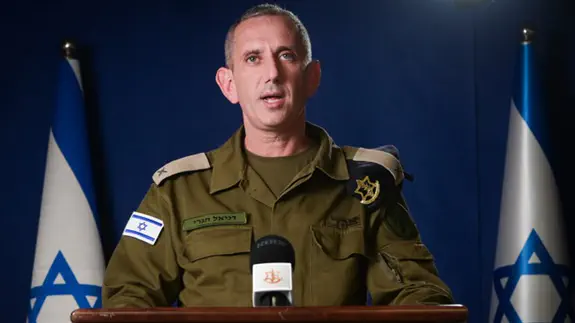 IDF Spokesperson Rear Admiral Daniel Hagari Avshalom Sassoni/Flash90