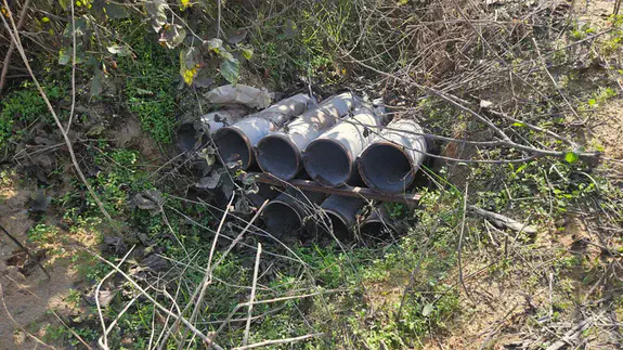 The rocket launchers discovered in Gaza IDF spokesperson