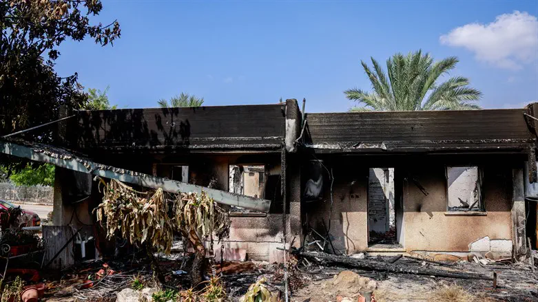 The ruins of Kfar Aza