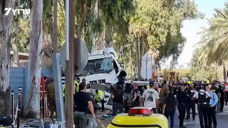 Scene of the attack at Glilot Junction